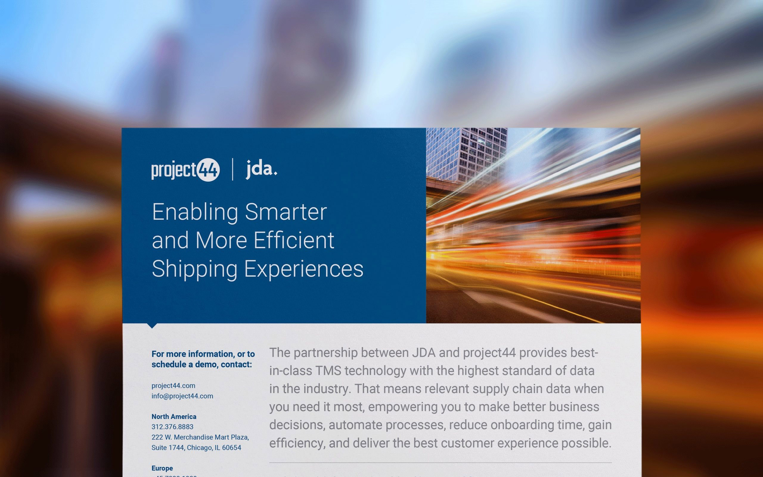 JDA and project44: Enabling Smarter and More Efficient Shipping ...