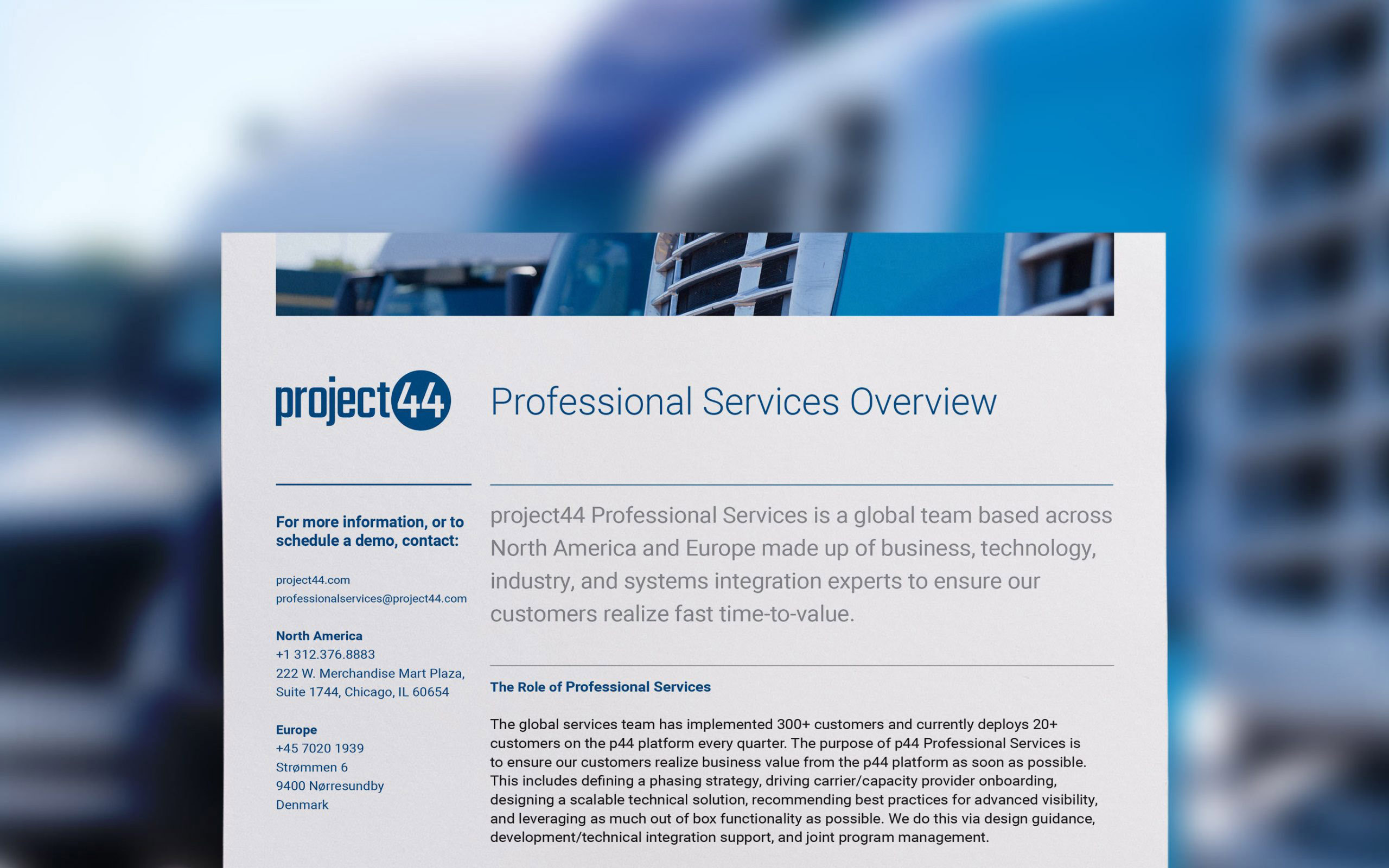 project44 Professional Services Overview | project44